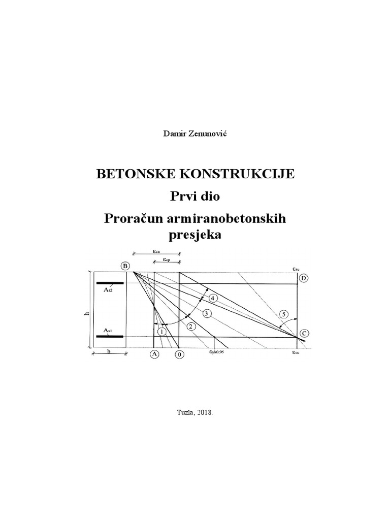 Betonske Konstrukcije 1, Zenunovic | PDF