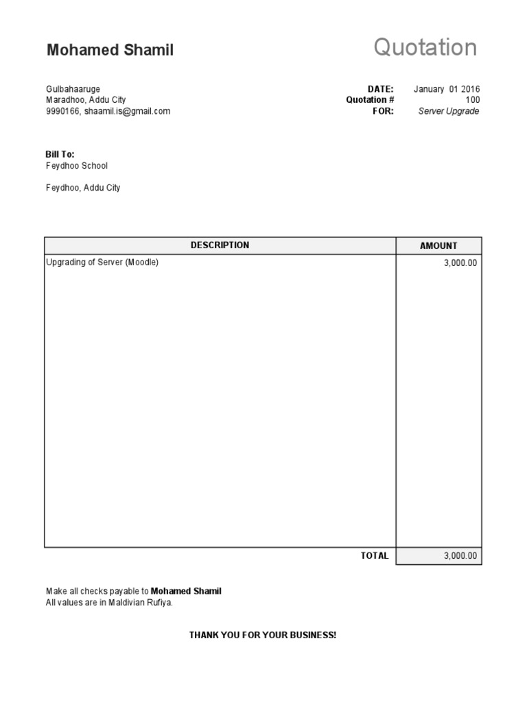 Server Upgrade Quotation PDF | PDF