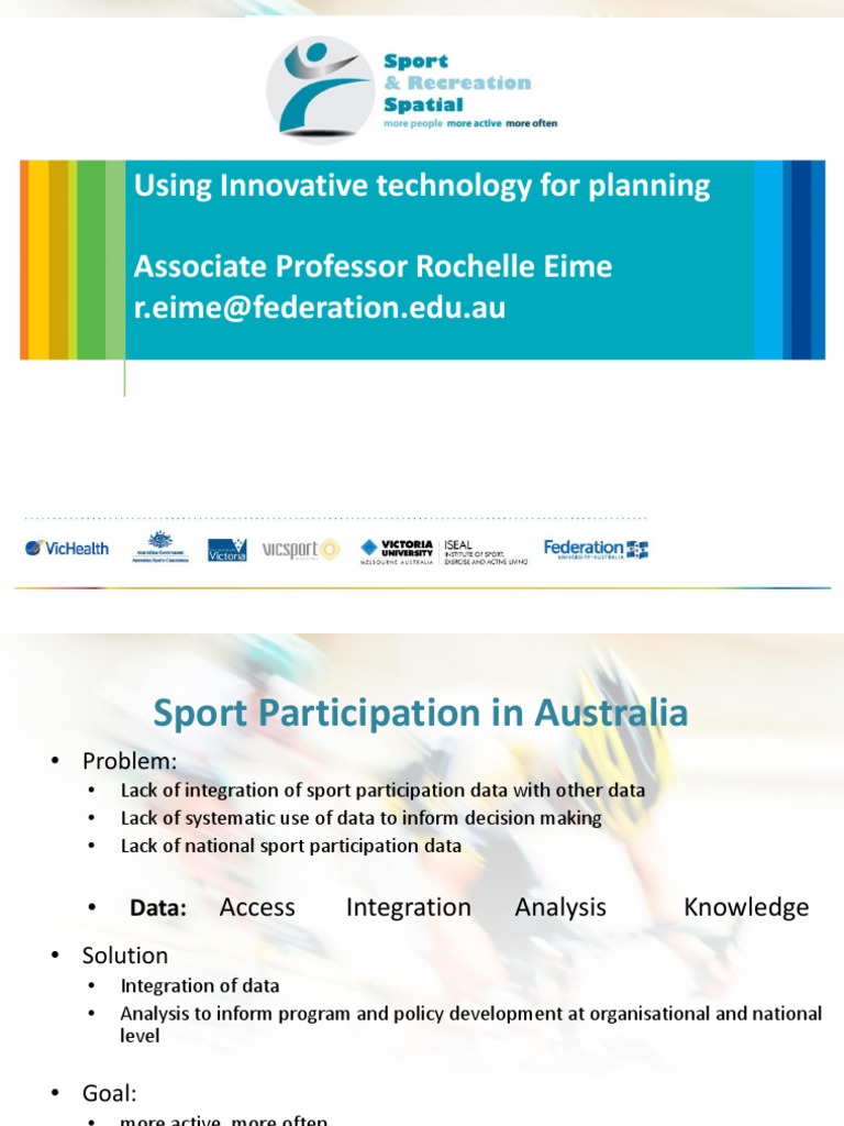 Eime Using Innovative Tech 3 | PDF | Geographic Information System | Sports
