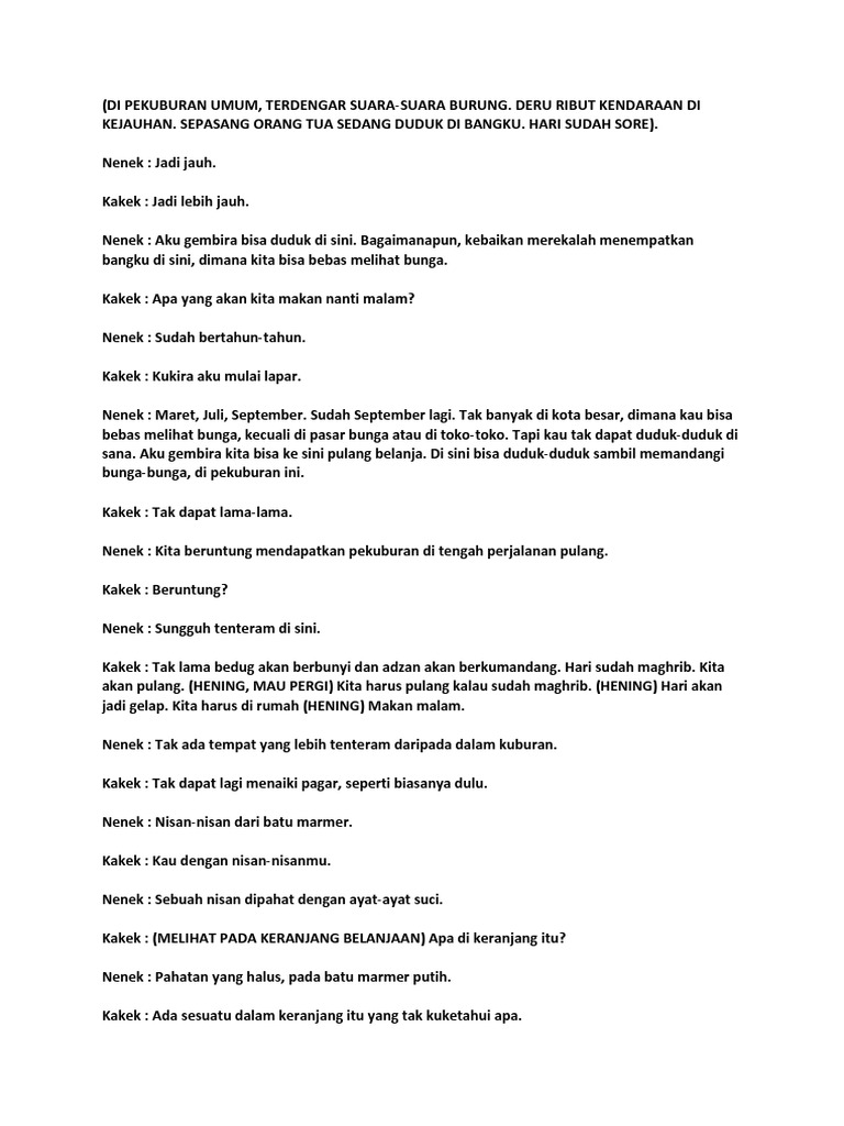 Tempat Istirahat (David Campton) | PDF