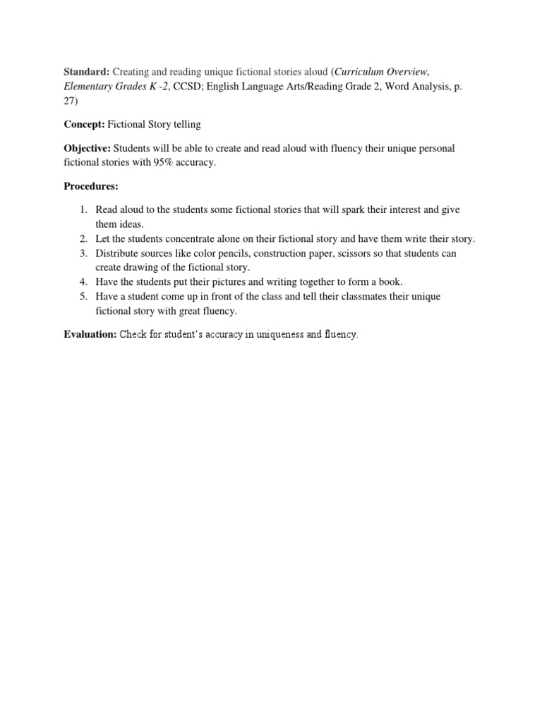 Elementary Grades K - 2, CCSD English Language Arts/Reading Grade 2 ...