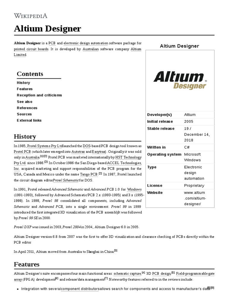 Altium Designer | PDF | Electronic Design Automation | Computing