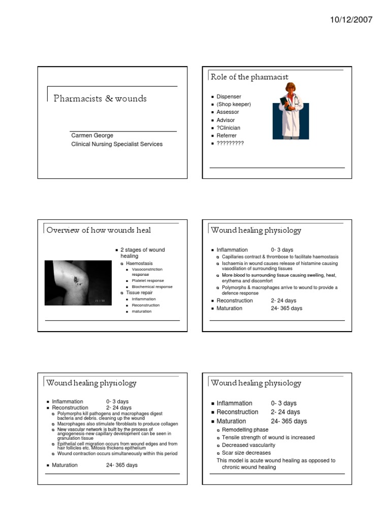 Wound Care - Handout | PDF | Wound Healing | Wound