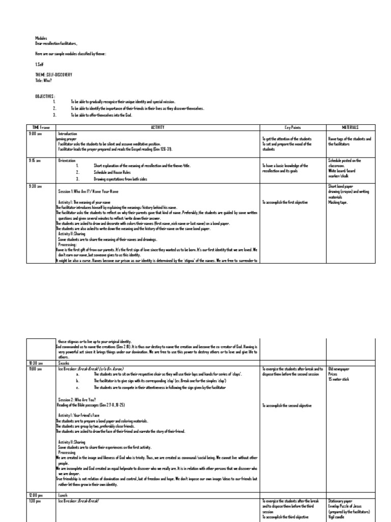 Modules Sample | PDF | Drawing | God