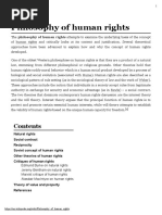 Theories of Human Rights | PDF | Natural Law | Rights