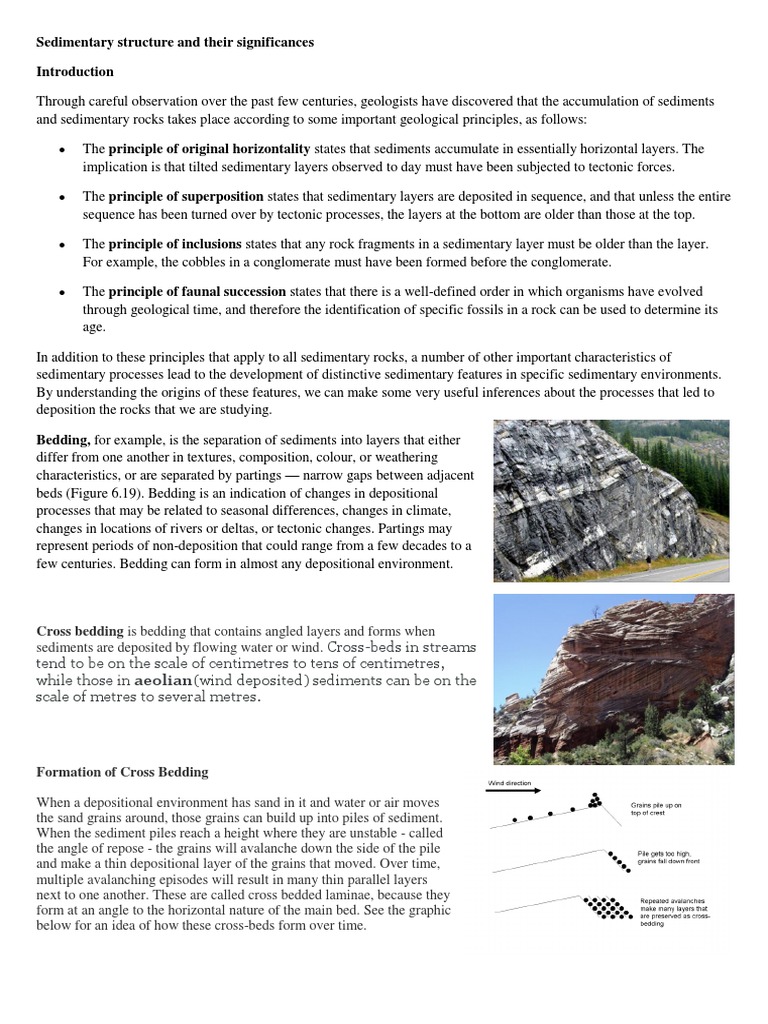 Sedimentary Structure and Their Significances | PDF | Sedimentary Rock ...