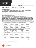 Childhood Asthma Control Test Guide | PDF | Asthma | Diseases And Disorders