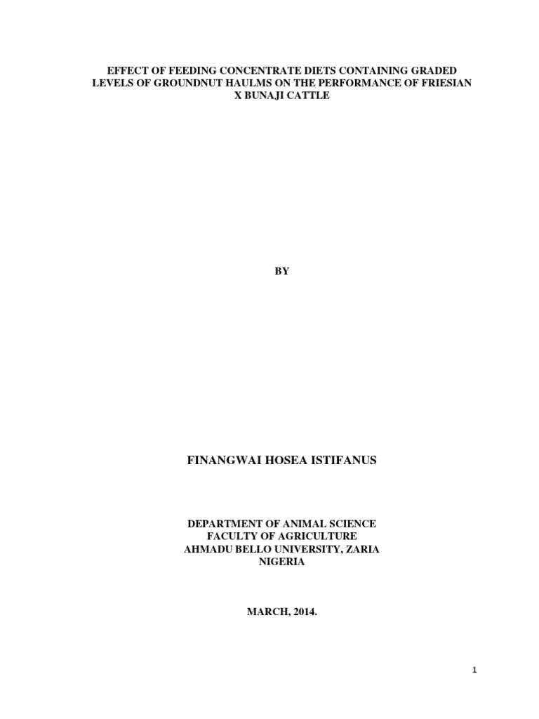Effect of Feeding Concentrate Diets Containing Graded Levels of ...