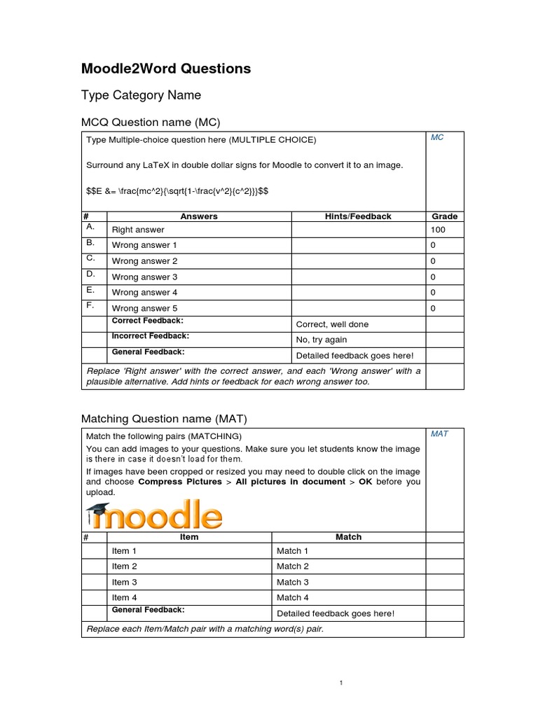 Moodle Quiz Questions2 Moodle Quiz Questions2Moodle Quiz ...