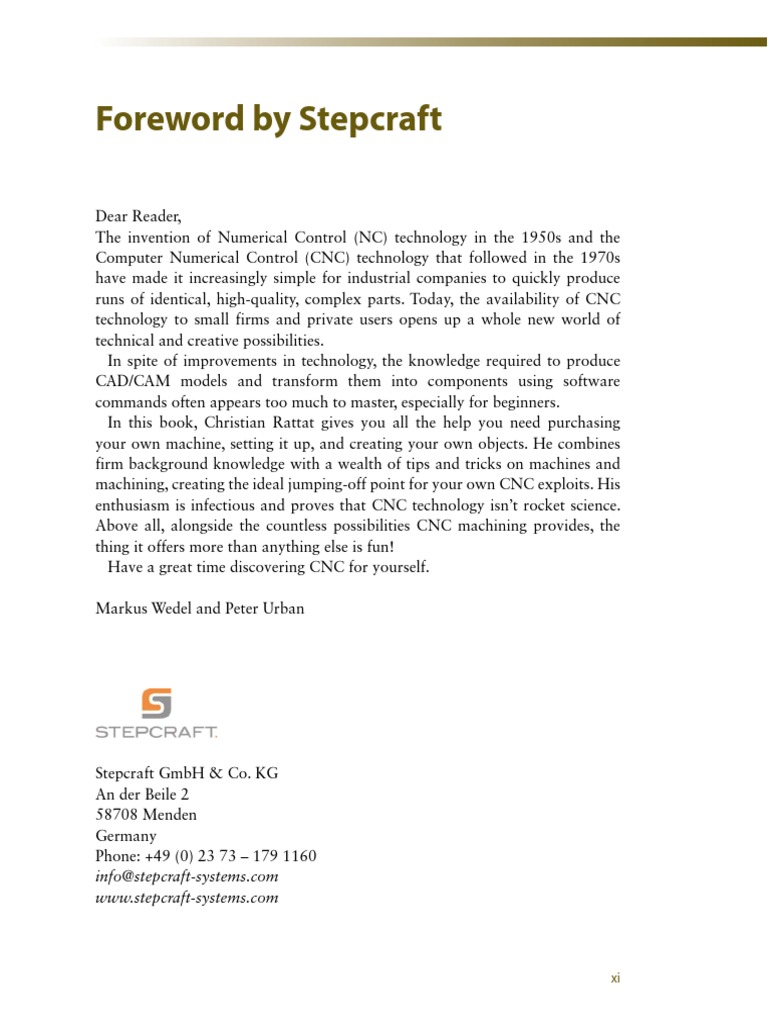 Foreword by Stepcraft | PDF