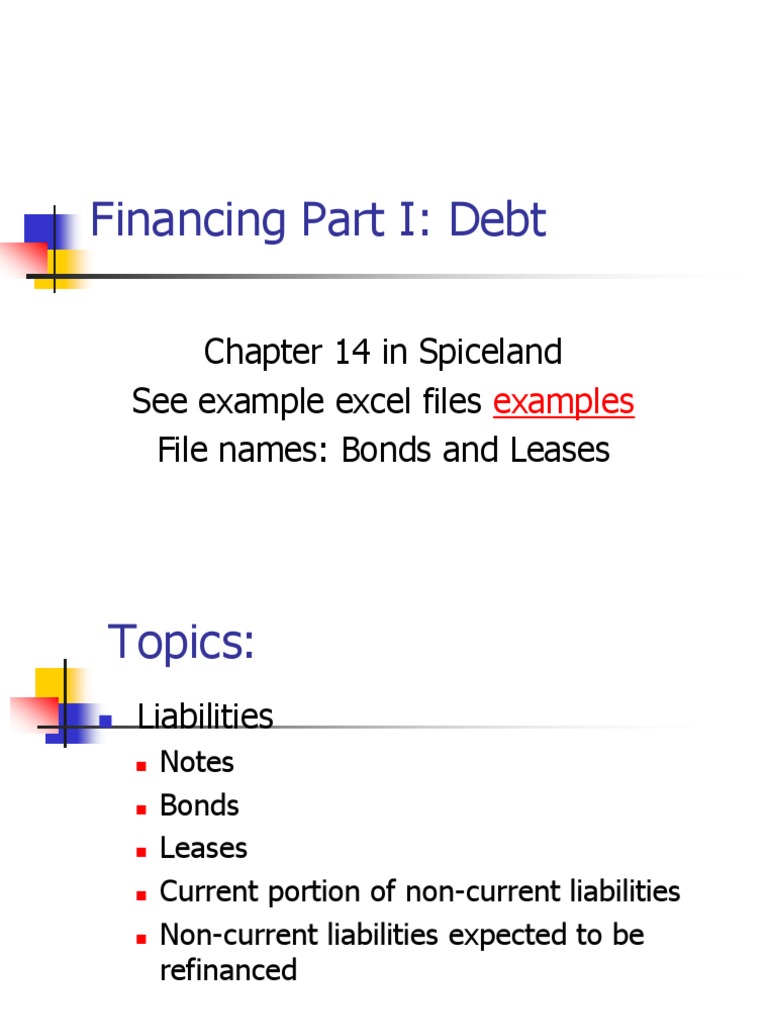 Understanding Bonds and Debt Financing | PDF | Bonds (Finance ...