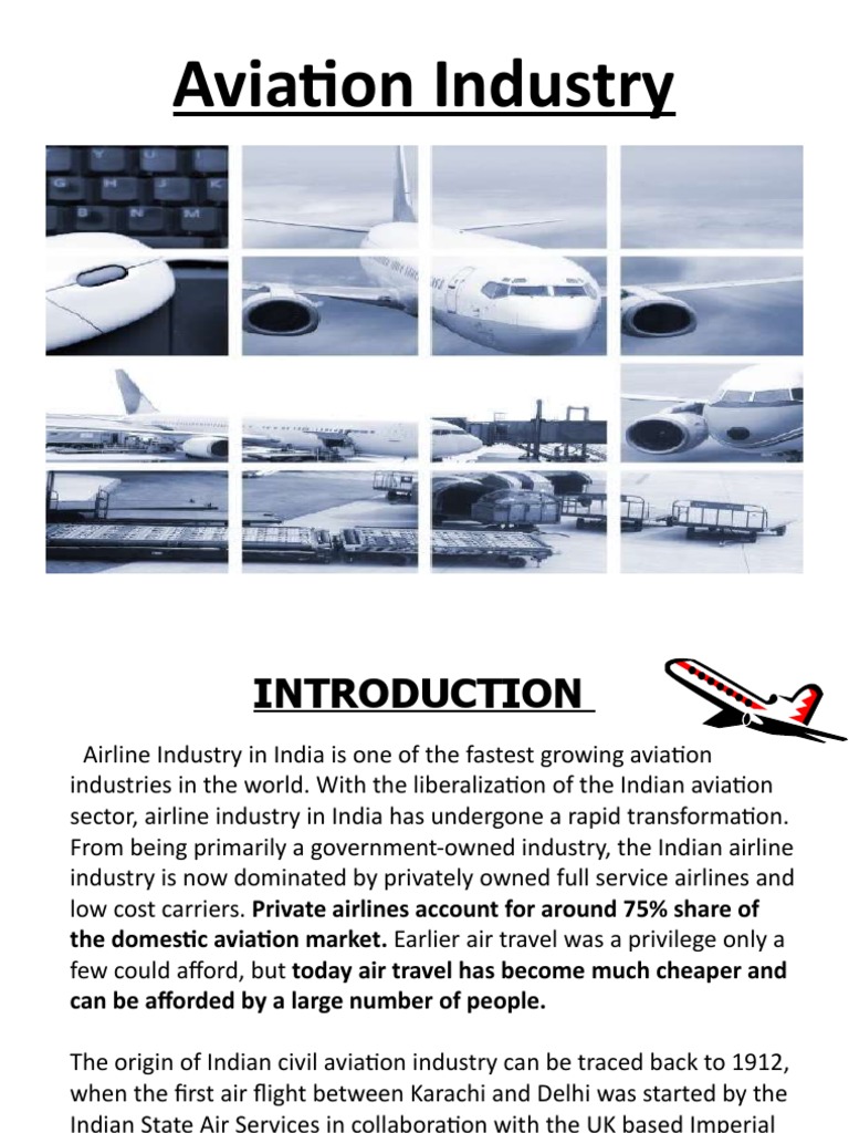 Aviation Industry Pdf Airlines Aviation