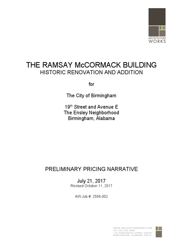 RM - City of Bham - Existing Conditions Reports - 2017 | PDF | Masonry ...