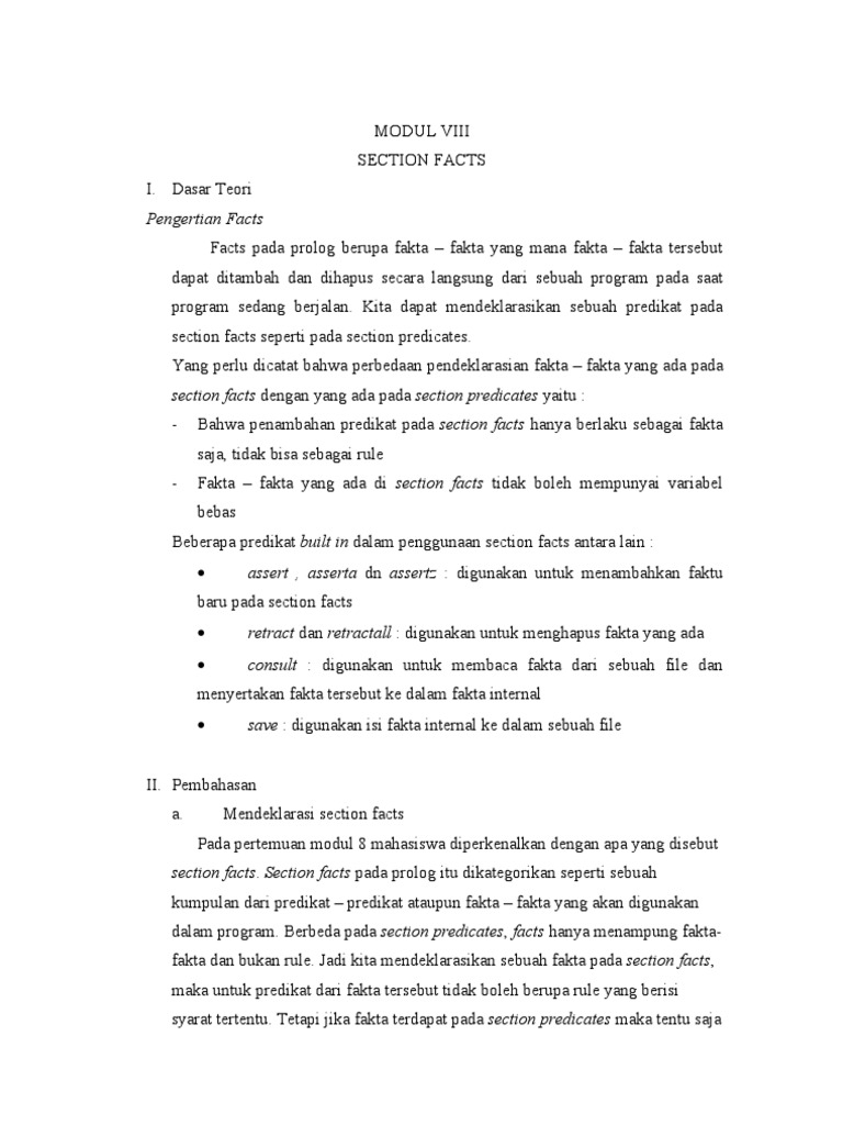 MODUL VIII Kecerdasan Buatan | PDF | Karier & Perkembangan