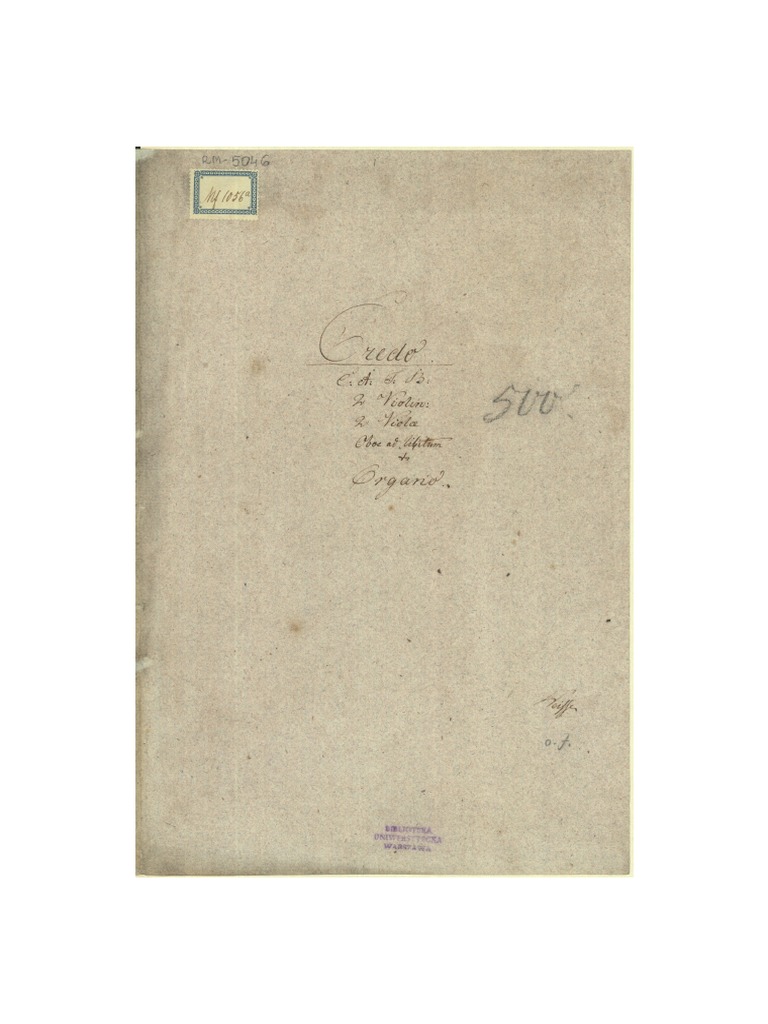 Vivaldi - Credo RV592 | PDF