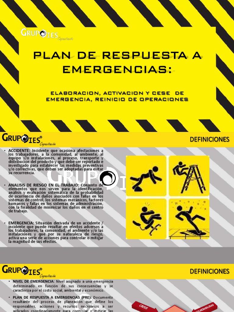 Plan De Respuesta A Emergencias Pdf Pdf Planificación Business