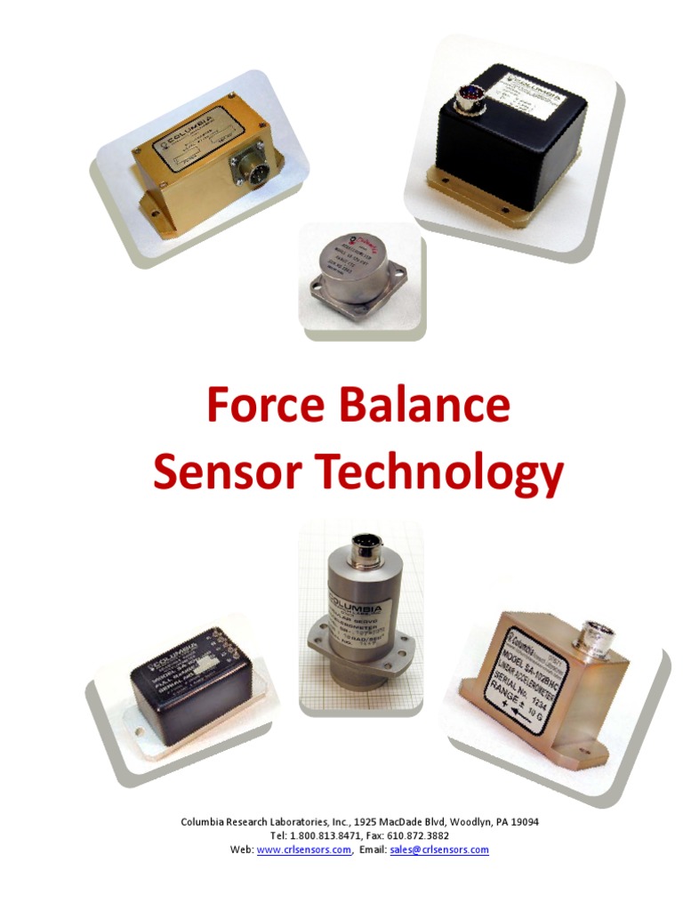 Force Balance Sensor Technology | PDF | Accelerometer | Sensor