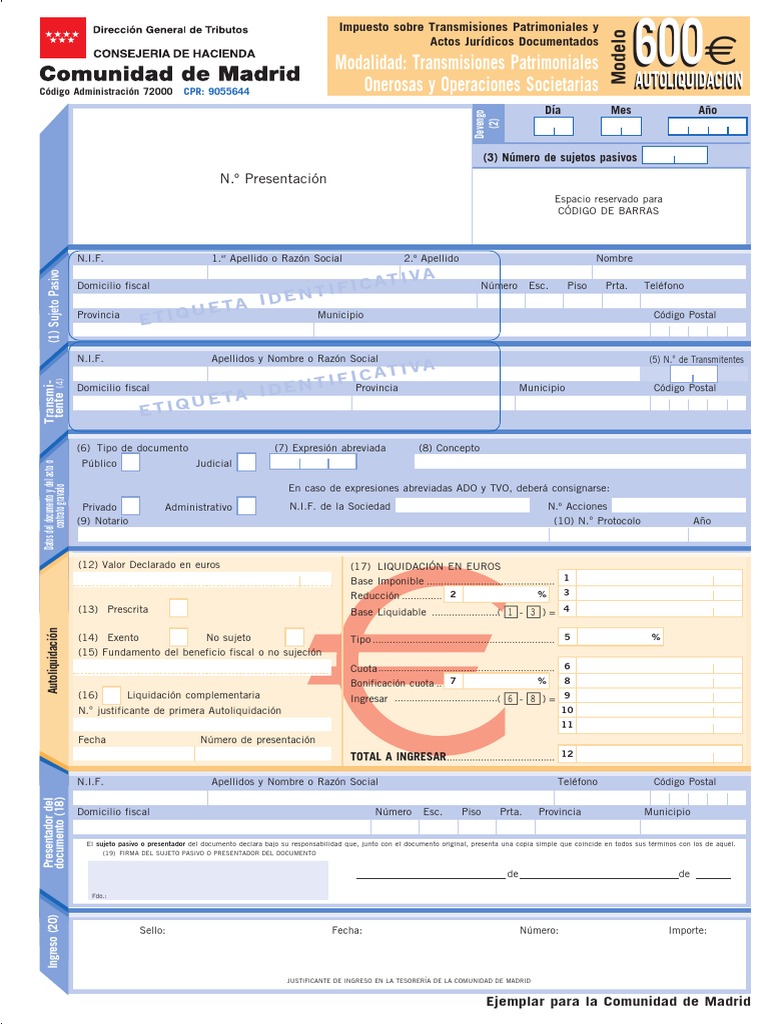 modelo-600-madrid-pdf.pdf | Sociedad de responsabilidad limitada | Economias