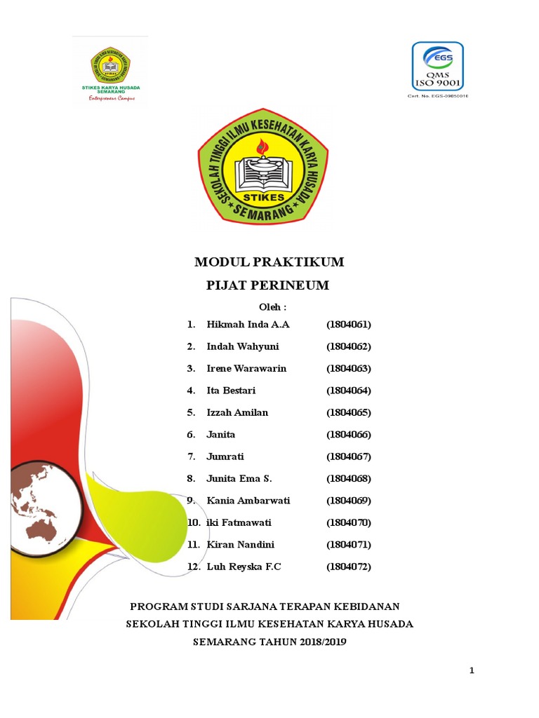 Format Modul Bu Fitri (Pijat Perineum) | PDF | Pengembangan Diri