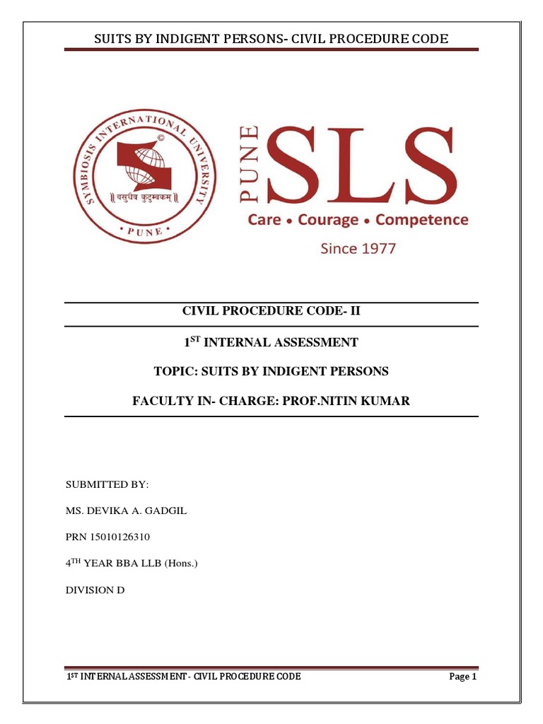 Civil Procedure Code | PDF