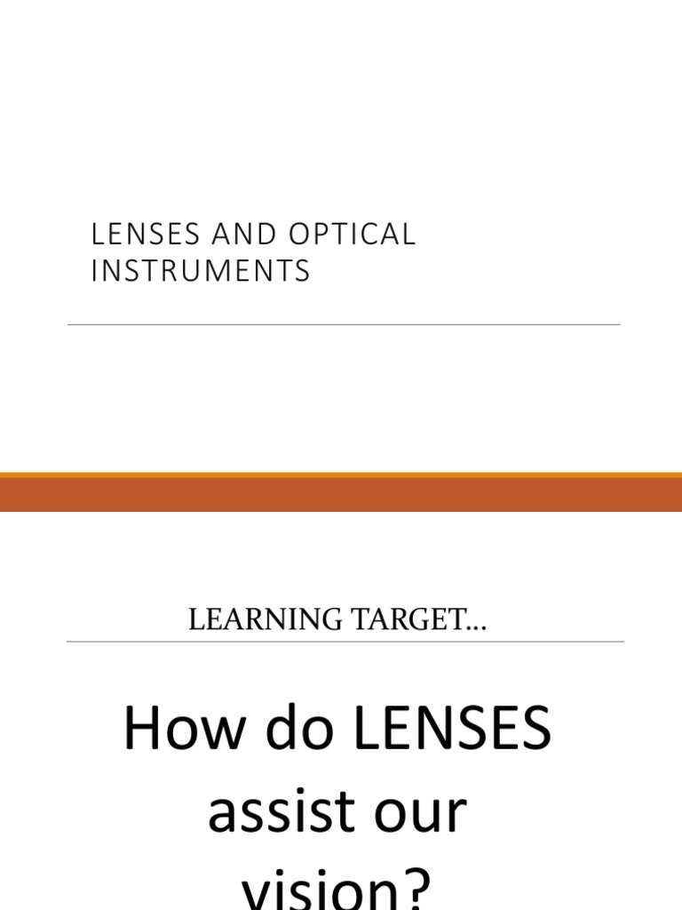 The Human Eye Powerpoint | PDF | Eye | Lens (Optics)