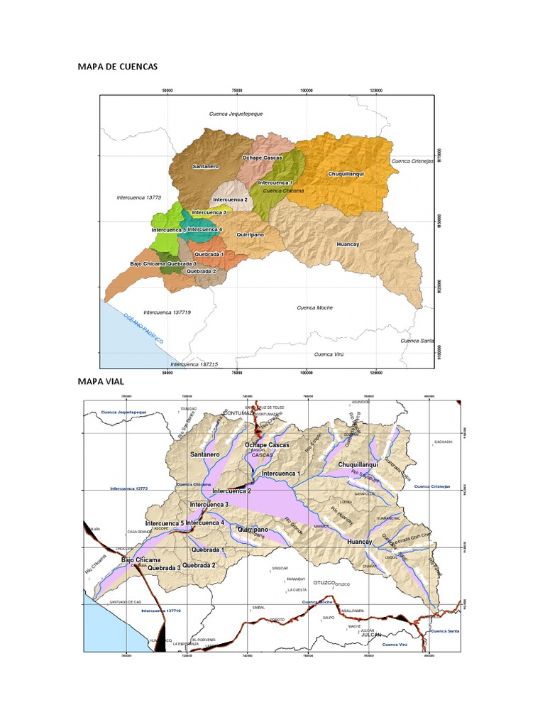 Mapa de la Cuenca del Río Chicama | PDF
