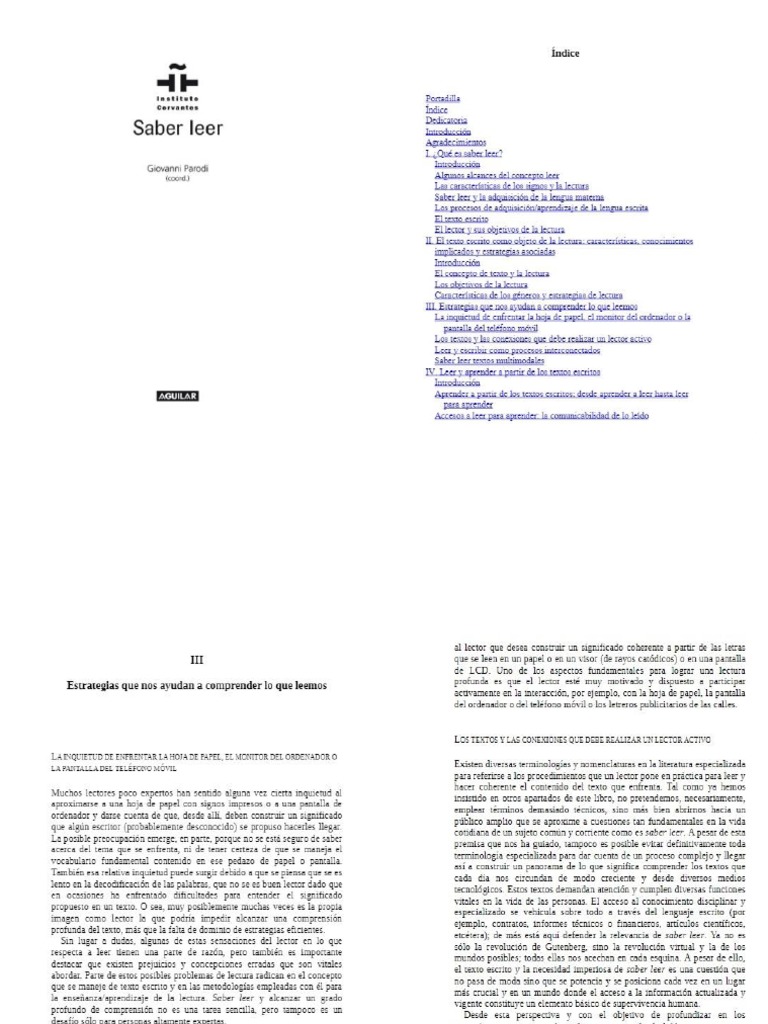 Giovanni Parodi, Saber Leer, Estrategias Que Nos Ayudan A Comprender Lo ...