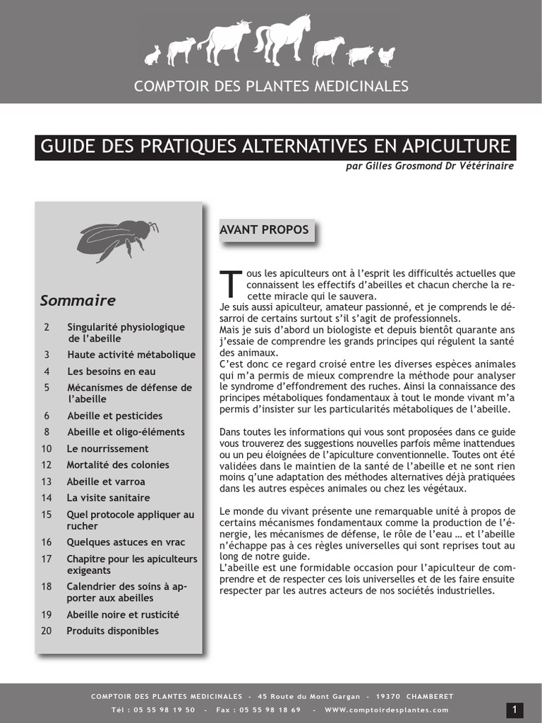 Guide Apiculture | PDF | Apiculture | Abeilles