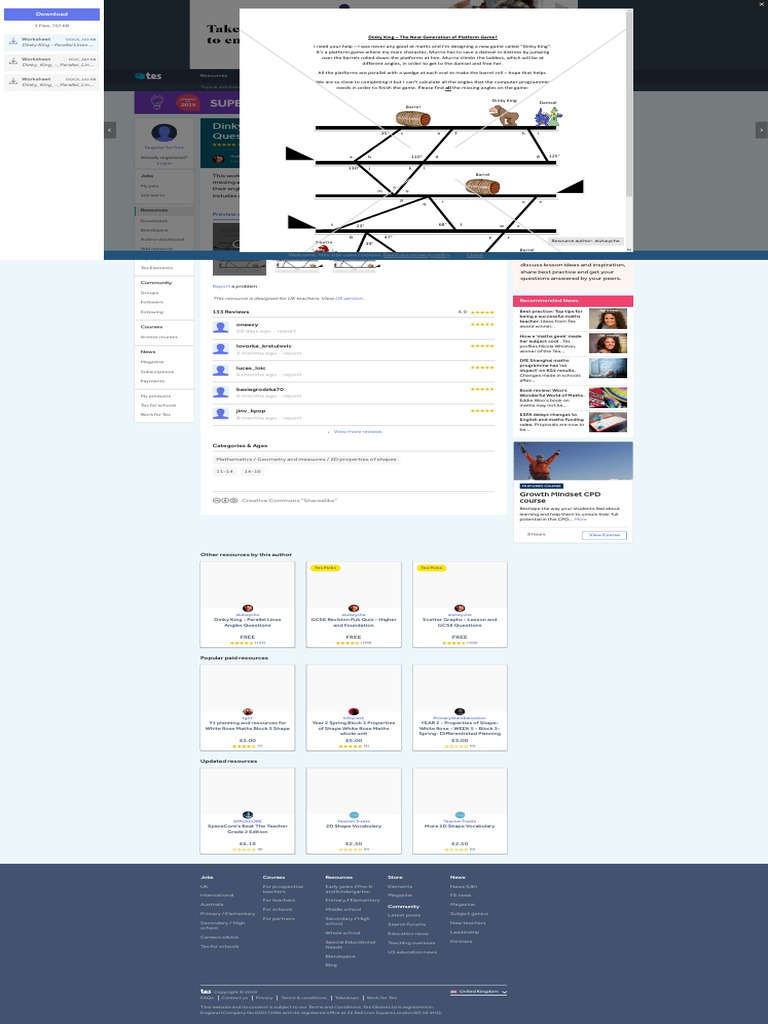 Dinky King | PDF | Teaching Mathematics