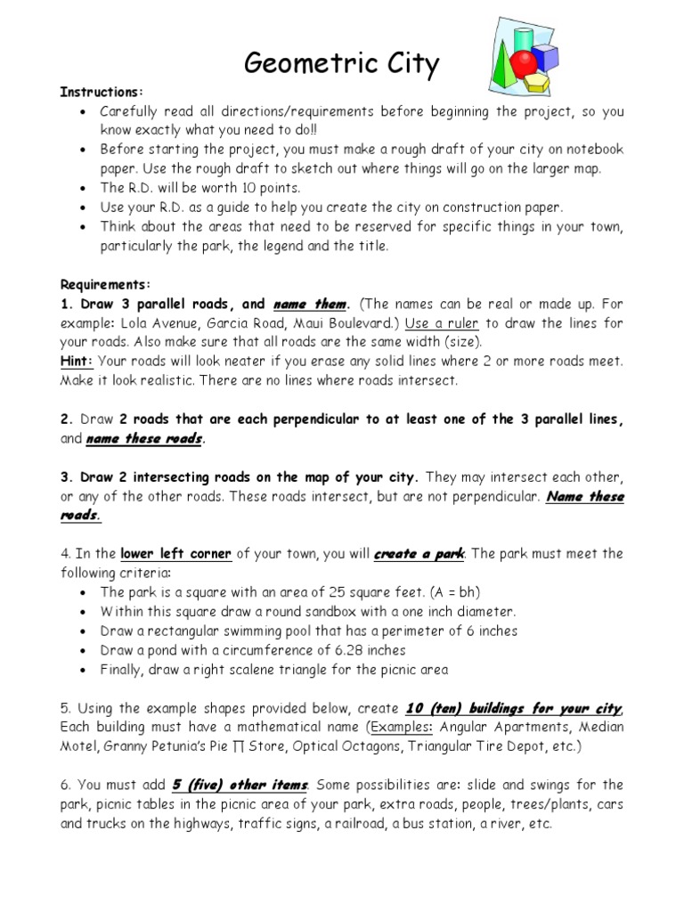 Geometry City | Download Free PDF | Area | Geometric Shapes