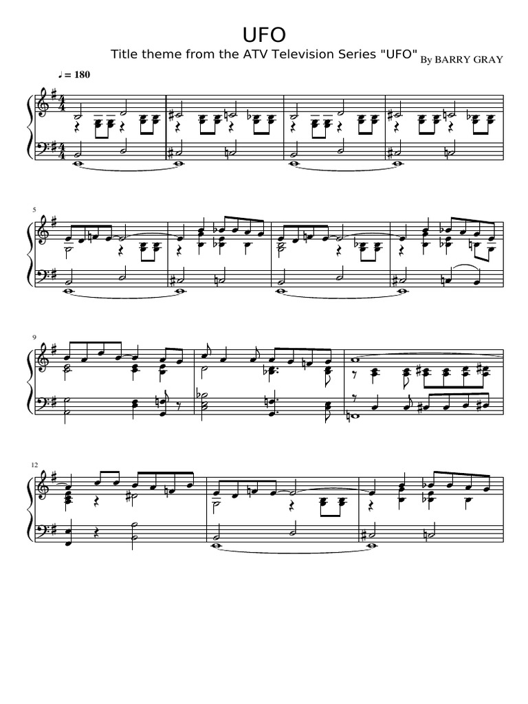 UFO Title Theme | PDF | Leisure