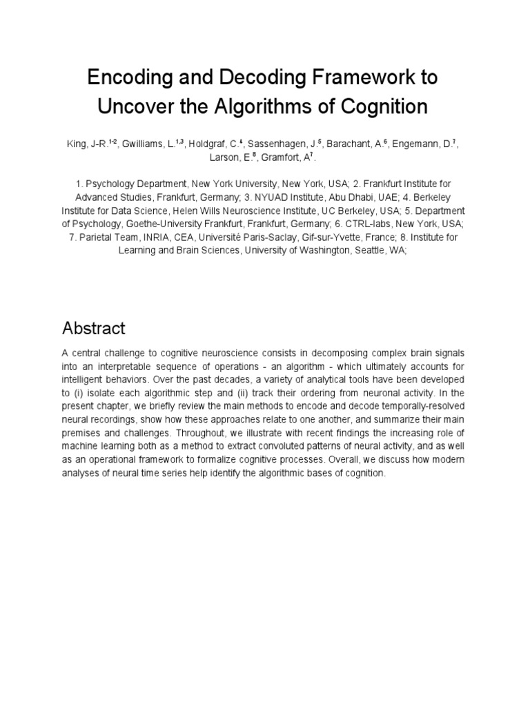 Cognition Algorithm | PDF | Support Vector Machine | Artificial Neural Network