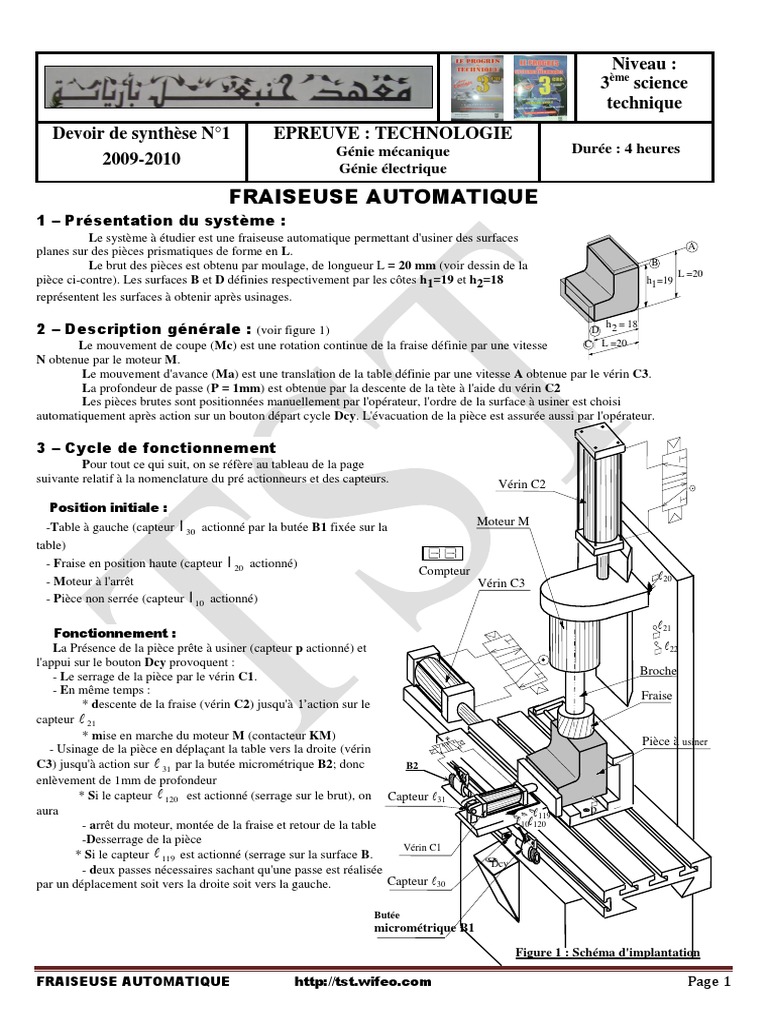Fraiseuse Automatique | PDF | Usinage | La nature