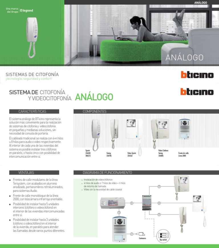 Citofonía Análoga: Seguridad y Confort | PDF | Electrónica | Tecnología ...