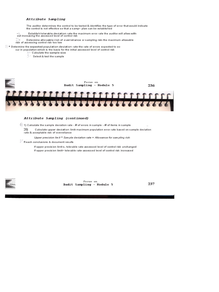Determining an Appropriate Sample Size for Attribute Sampling in ...
