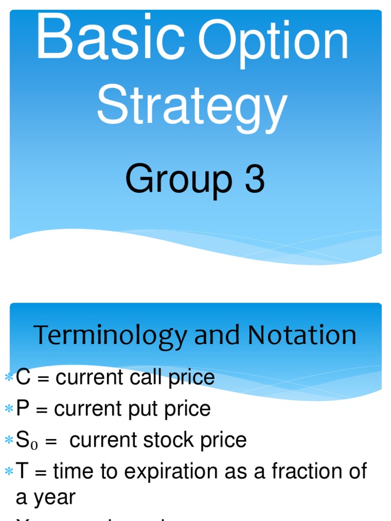 Basic Option Strategy | PDF