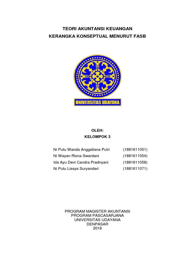 RMK (Kerangka Konseptual Menurut FASB) | PDF