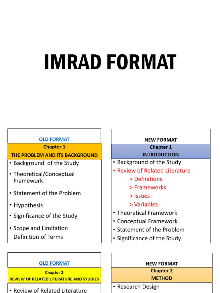 IMRAD | PDF | Data Analysis | Teachers
