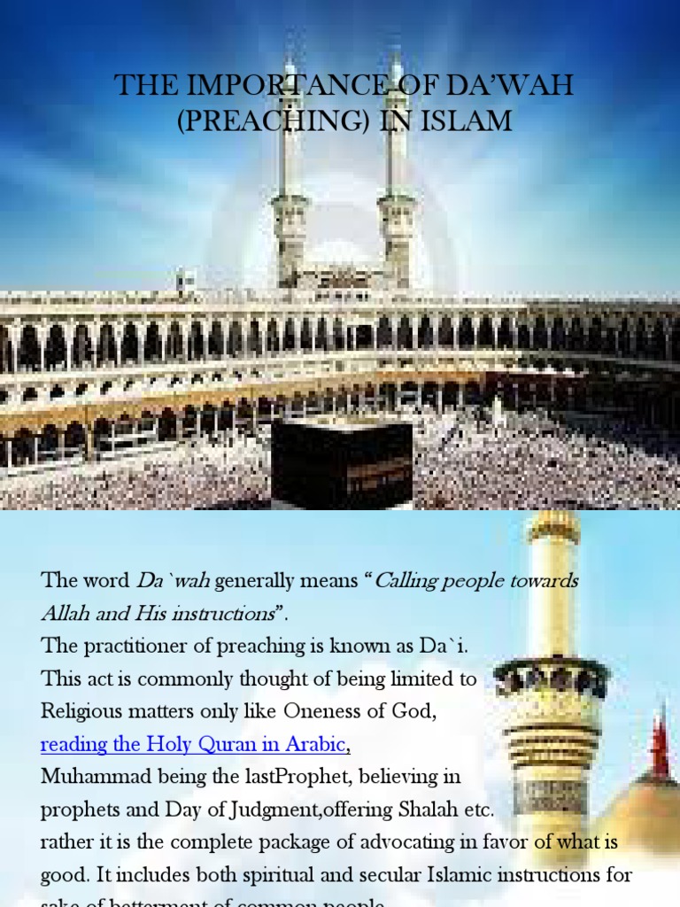 The Importance of Da'Wah (Preaching) in Islam | PDF | Abrahamic ...