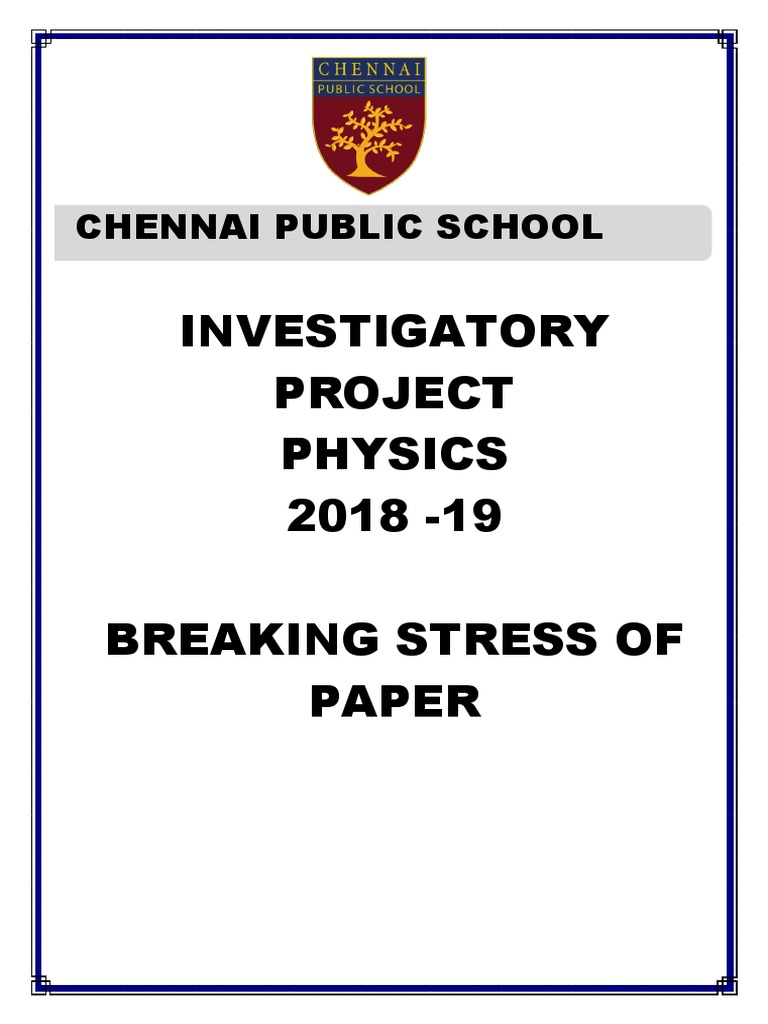 Physics Project | PDF | Young's Modulus | Elasticity (Physics)