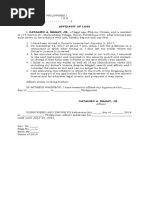 Affidavit of No Renovation | PDF