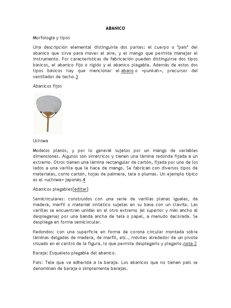 Abanico | PDF
