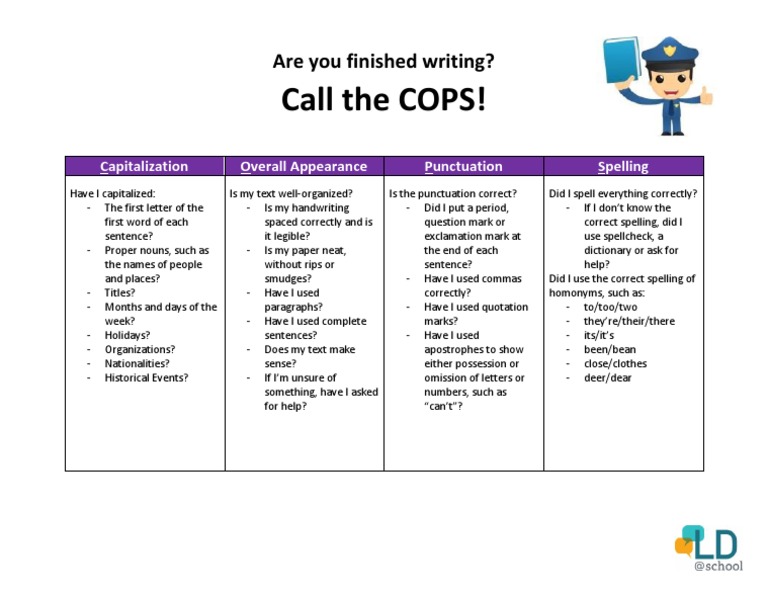 Cops Strategy Handout | PDF