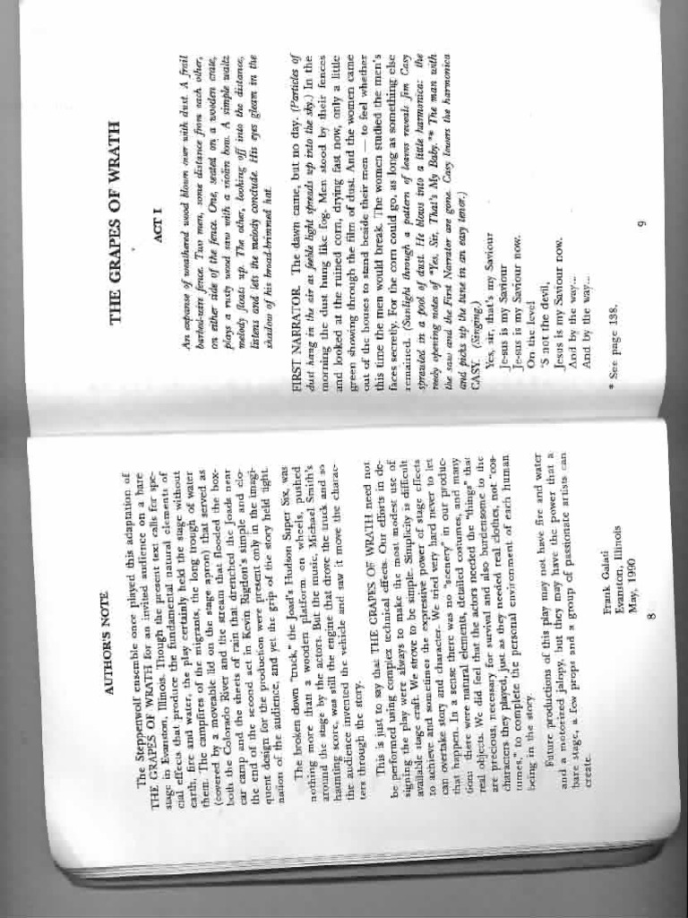 Grapes of Wrath Script | PDF