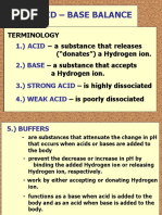 Fluid & Electrolytes and Acid Base Balance | PDF | Medicine | Diseases ...