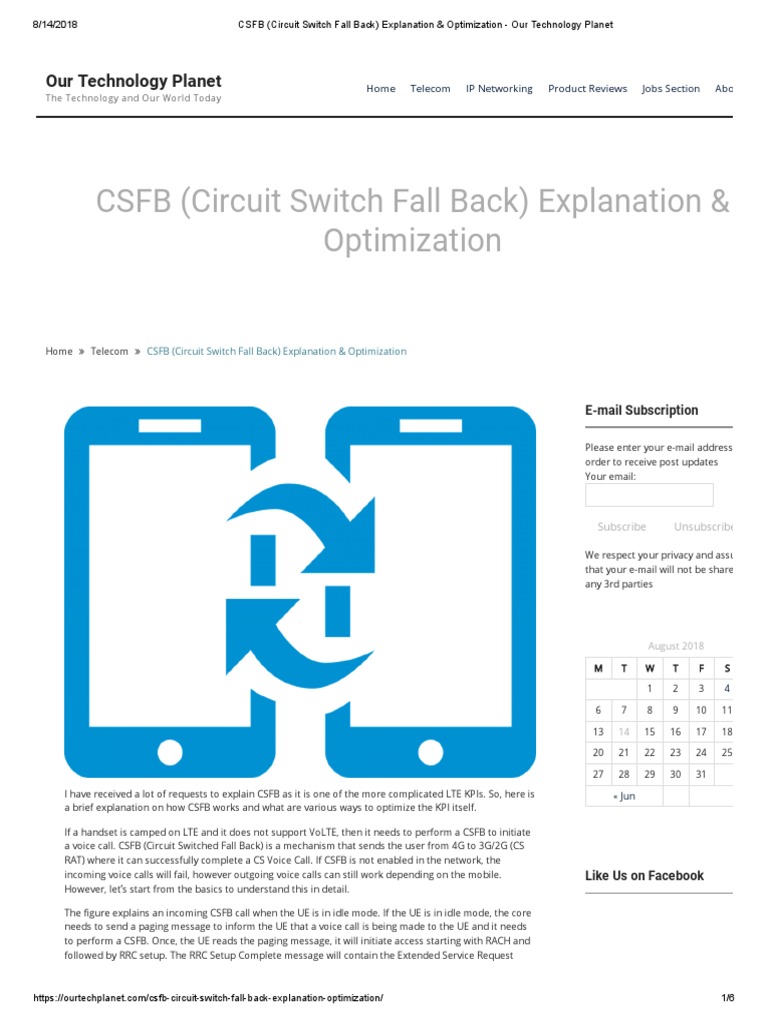 CSFB (Circuit Switch Fall Back) Explanation & Optimization - Our Technology Planet | PDF ...