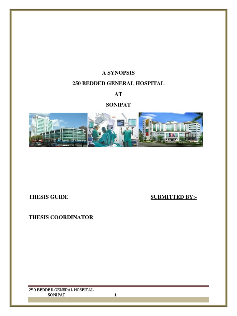 Hospital Synopsis | PDF | Health Care | Hospital