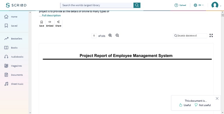 Python, Django and MySQL Project Report On Employee Management System ...