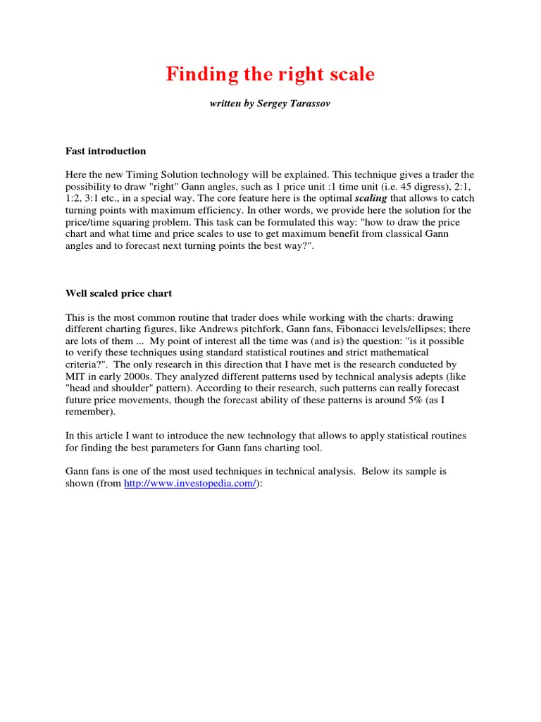 Finding The Right Scale | PDF | Technical Analysis | Teaching Mathematics
