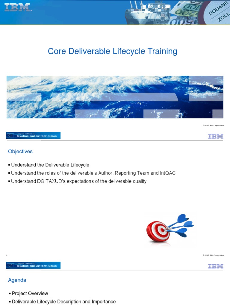 Core Deliverable Lifecycle Training Material - Examples Included EN1.00 ...